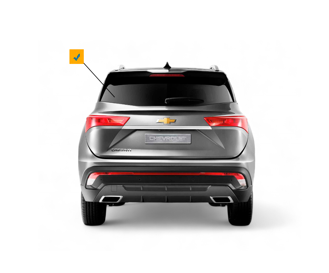 Repuestos :: Cristales :: Cristales :: LUNETA TRASERA - Producto